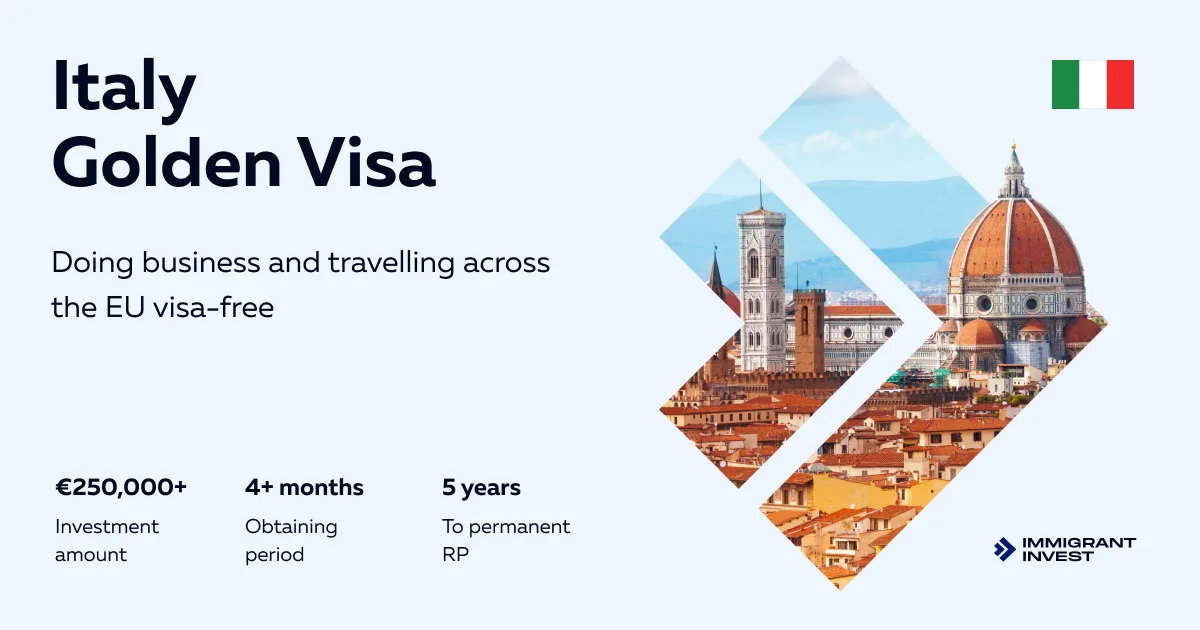 Italy Golden Visa Program 2025: How to obtain Residence Permit (RP) by ...
